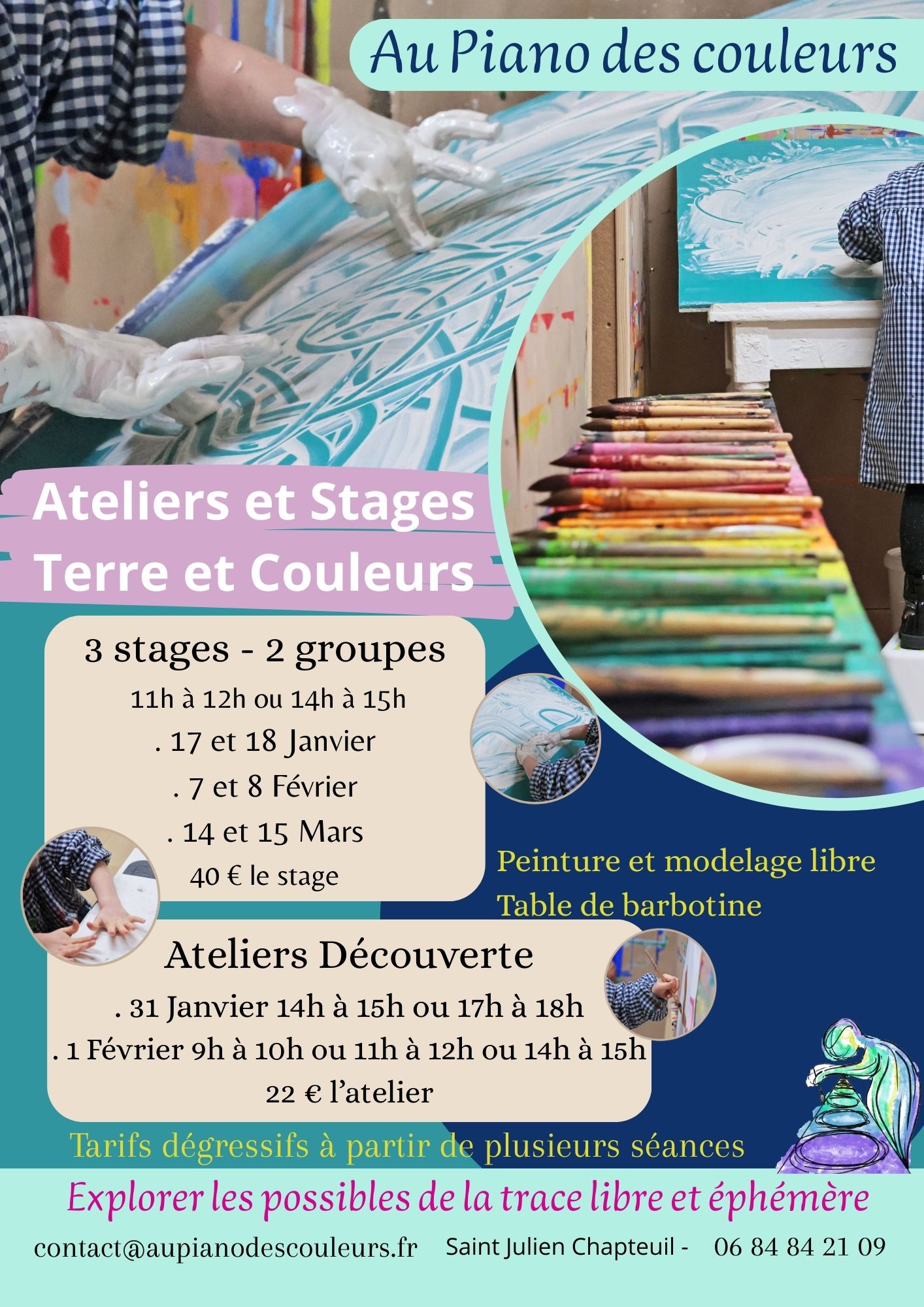 Ateliers Découverte Terre et Couleurs - Sortir43 - Votre agenda des ...